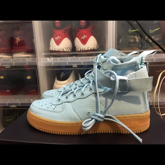 Nike | Shoes | New Nike Sf Air Force Mid Gs Ocean Bliss Blue | Poshmark